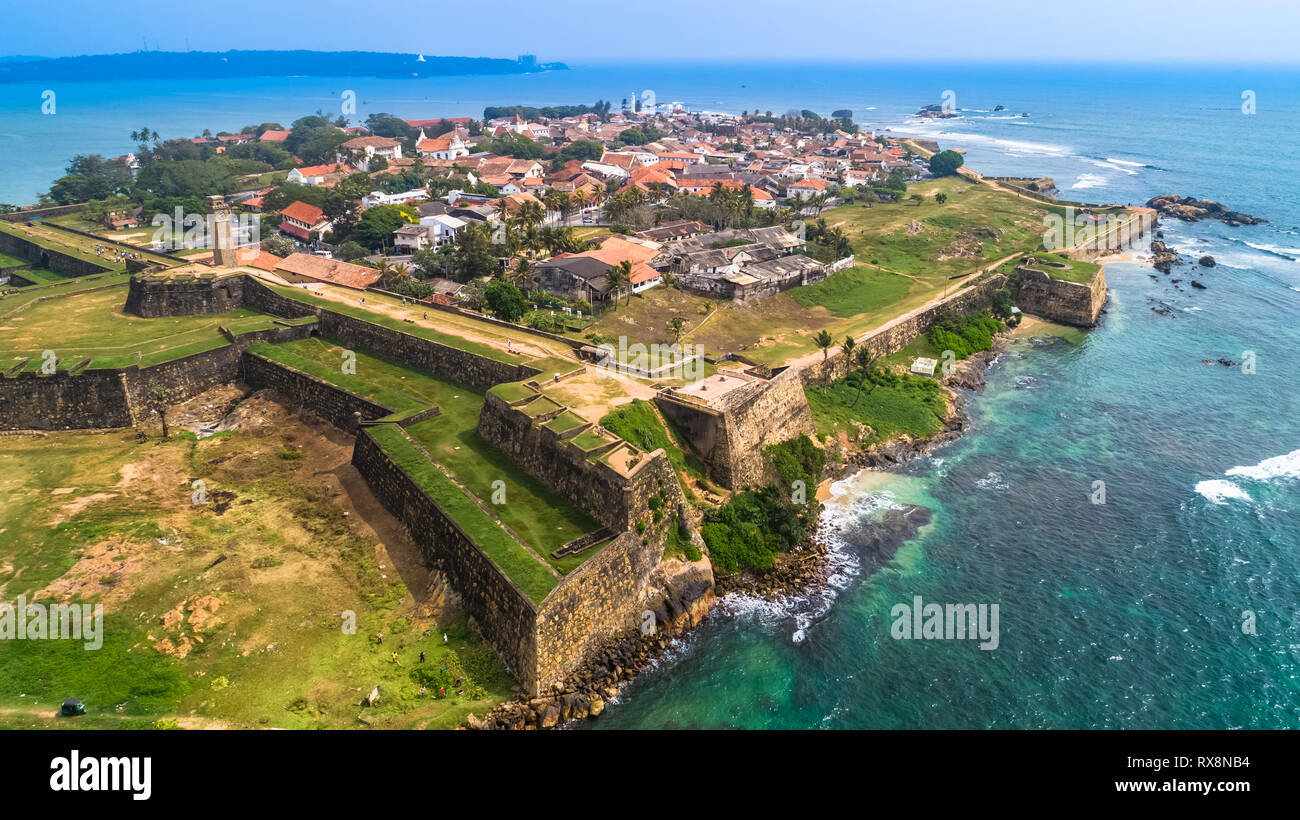 Aerial. Galle city view. Sri Lanka Stock Photo - Alamy