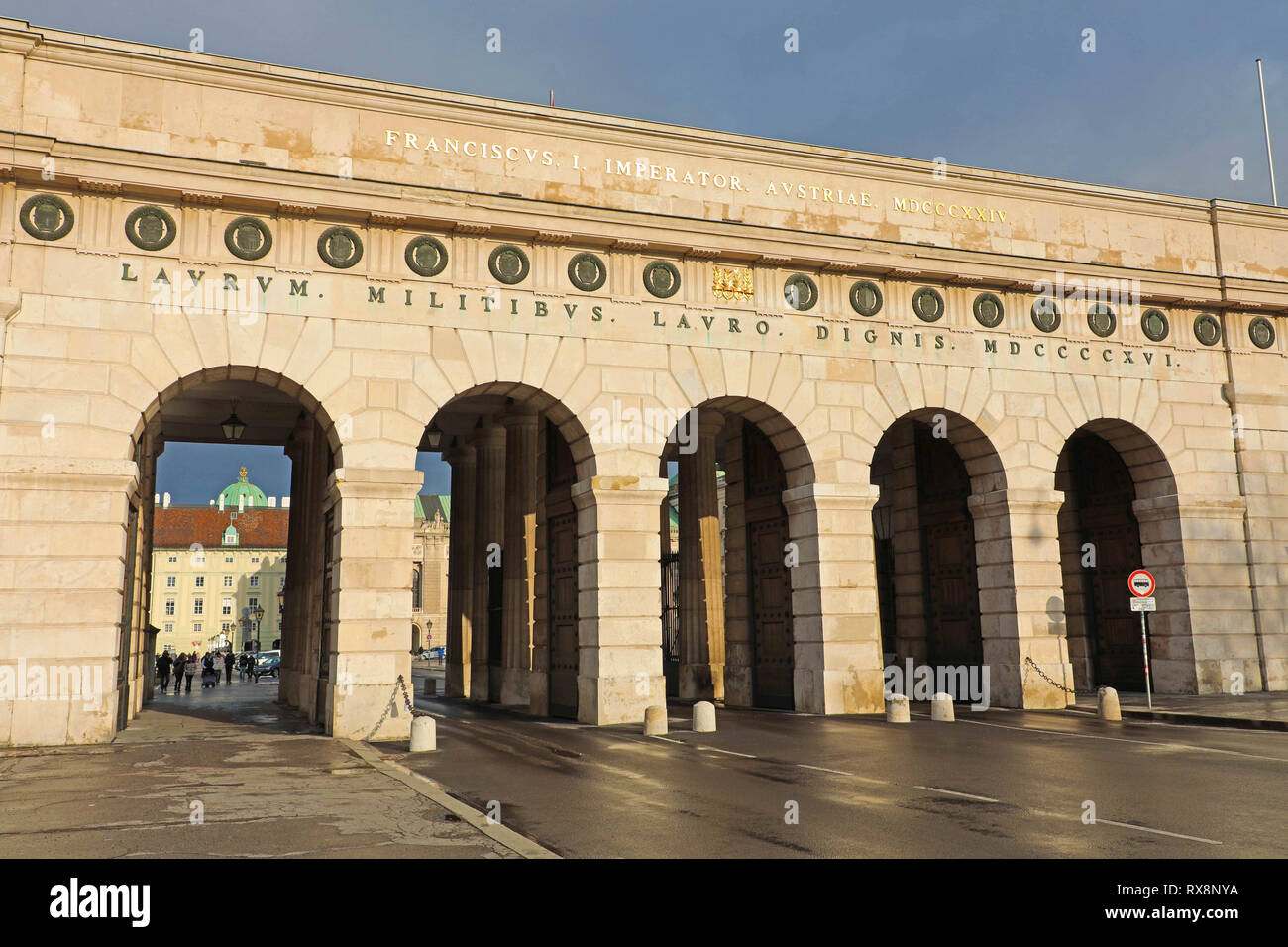 Entrance gate to Hofburg Palace, Vienna, Austria Stock Photo - Alamy