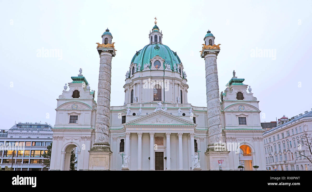 St. Charles's Church (Karlskirche) in Vienna, Austria Stock Photo - Alamy
