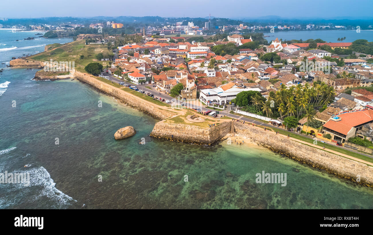 Aerial. Galle city view. Sri Lanka Stock Photo - Alamy