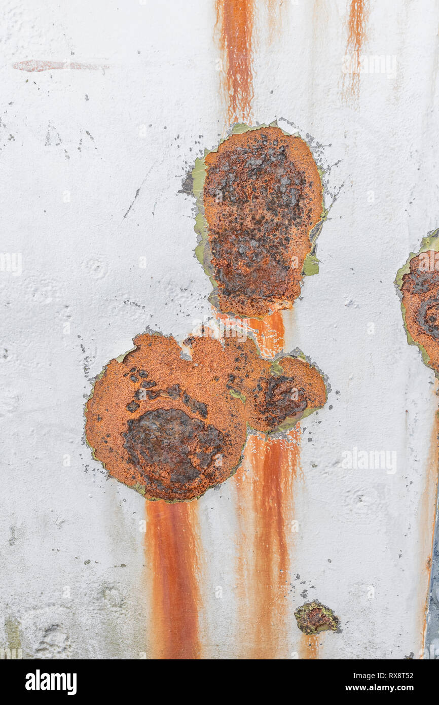 Abstract rusty metal texture. Close-up rusty ironwork, rusting ...