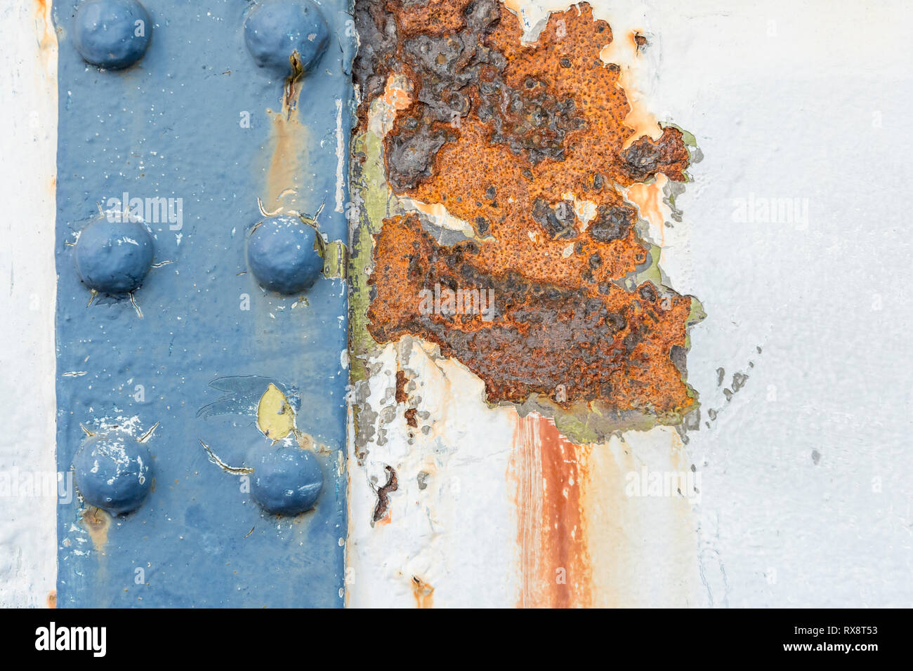 Abstract rusty metal texture. Close-up rusty ironwork, rusting ...