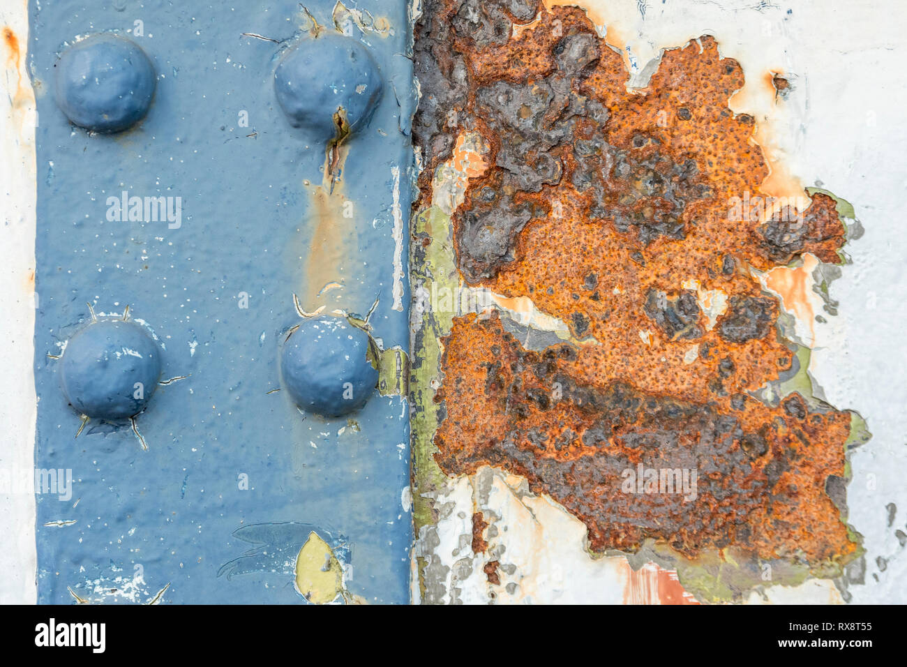 Abstract rusty metal texture. Close-up rusty ironwork, rusting ...