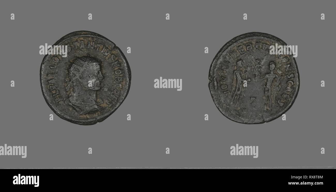 Coin portraying emperor constantius hi-res stock photography and images ...