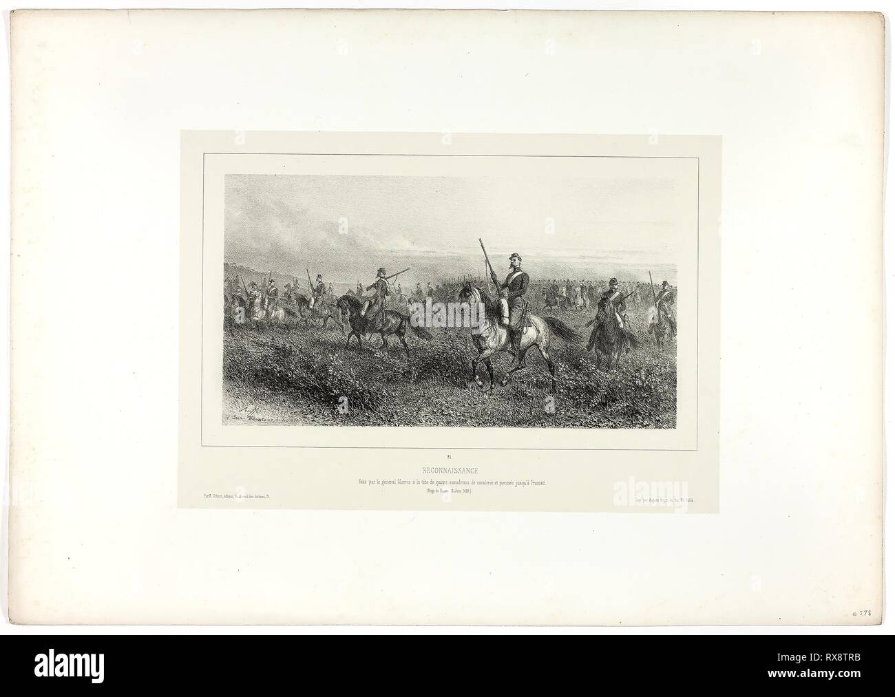 Reconnaisance, from Souvenirs d'Italie: Expédition de Rome. Denis ...