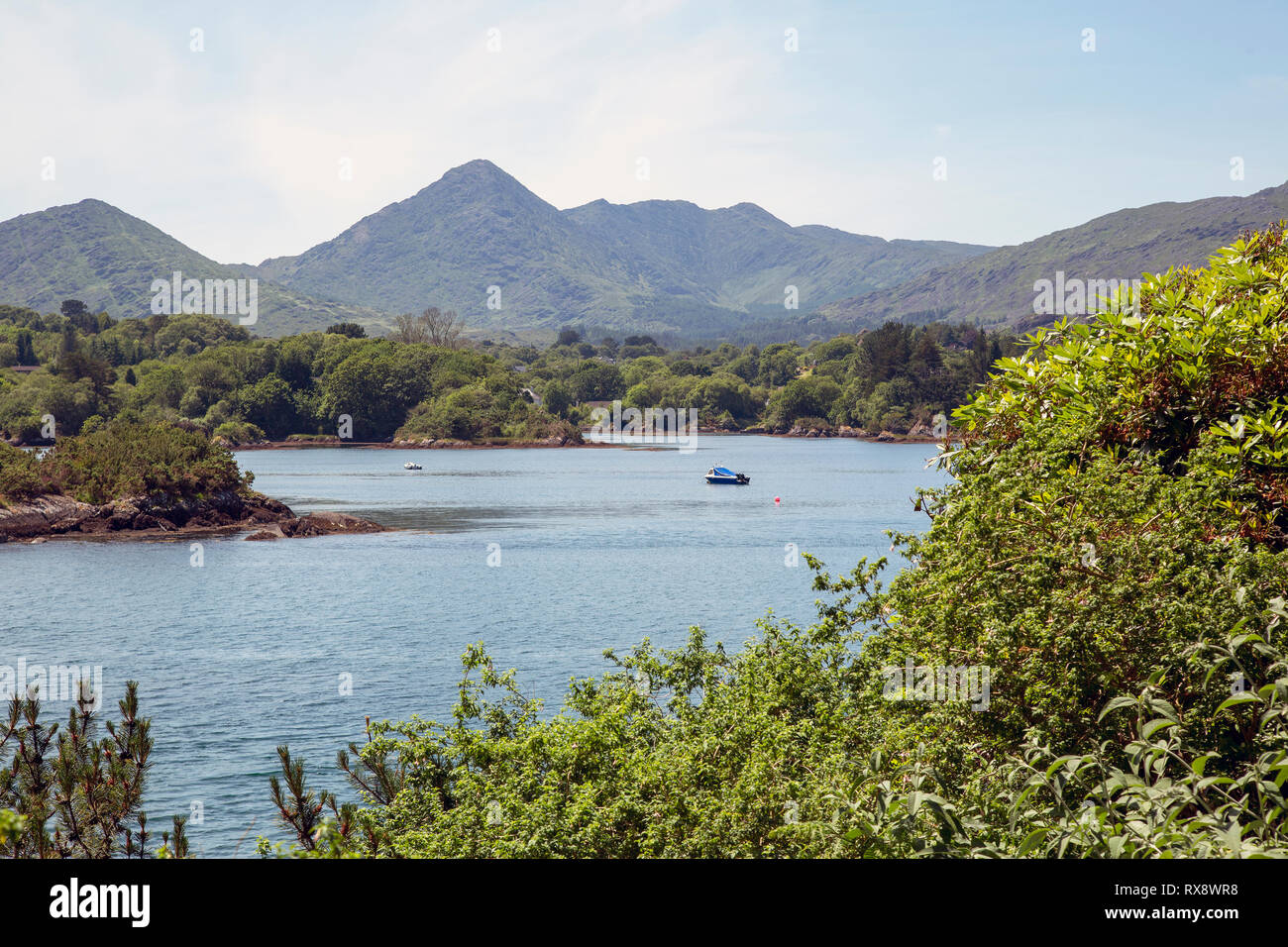 Ring of Beara from Garanish Island Stock Photo - Alamy