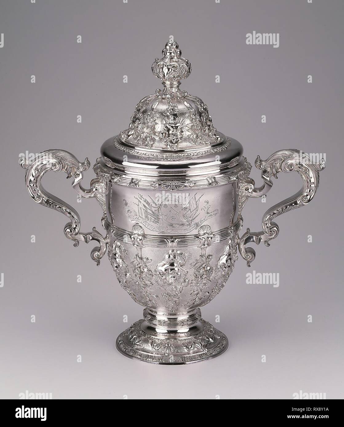 Two-Handled Cup and Cover. England, London; Paul de Lamerie, 1688-1751 ...