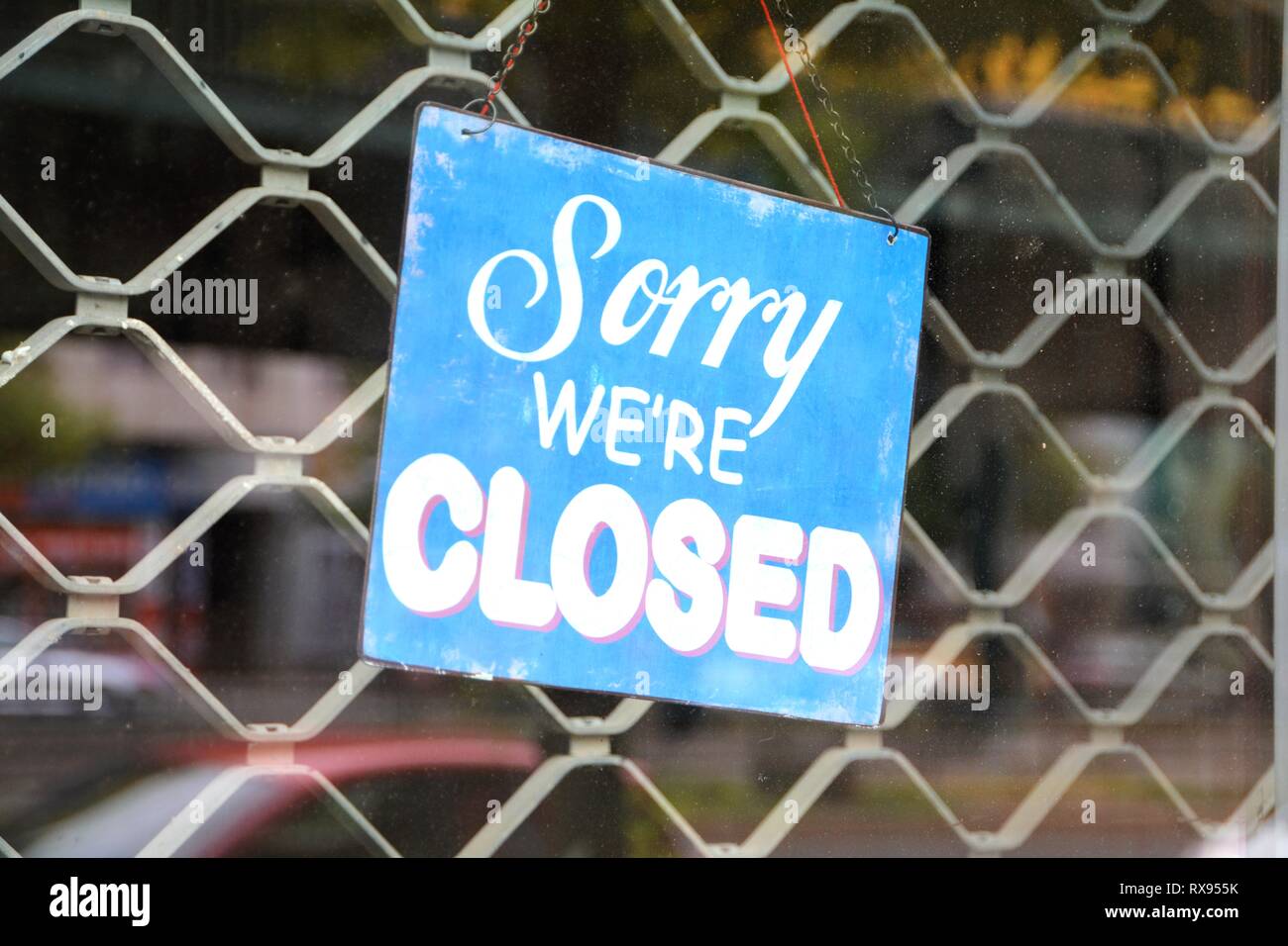 closed shop in Berlin Stock Photo - Alamy