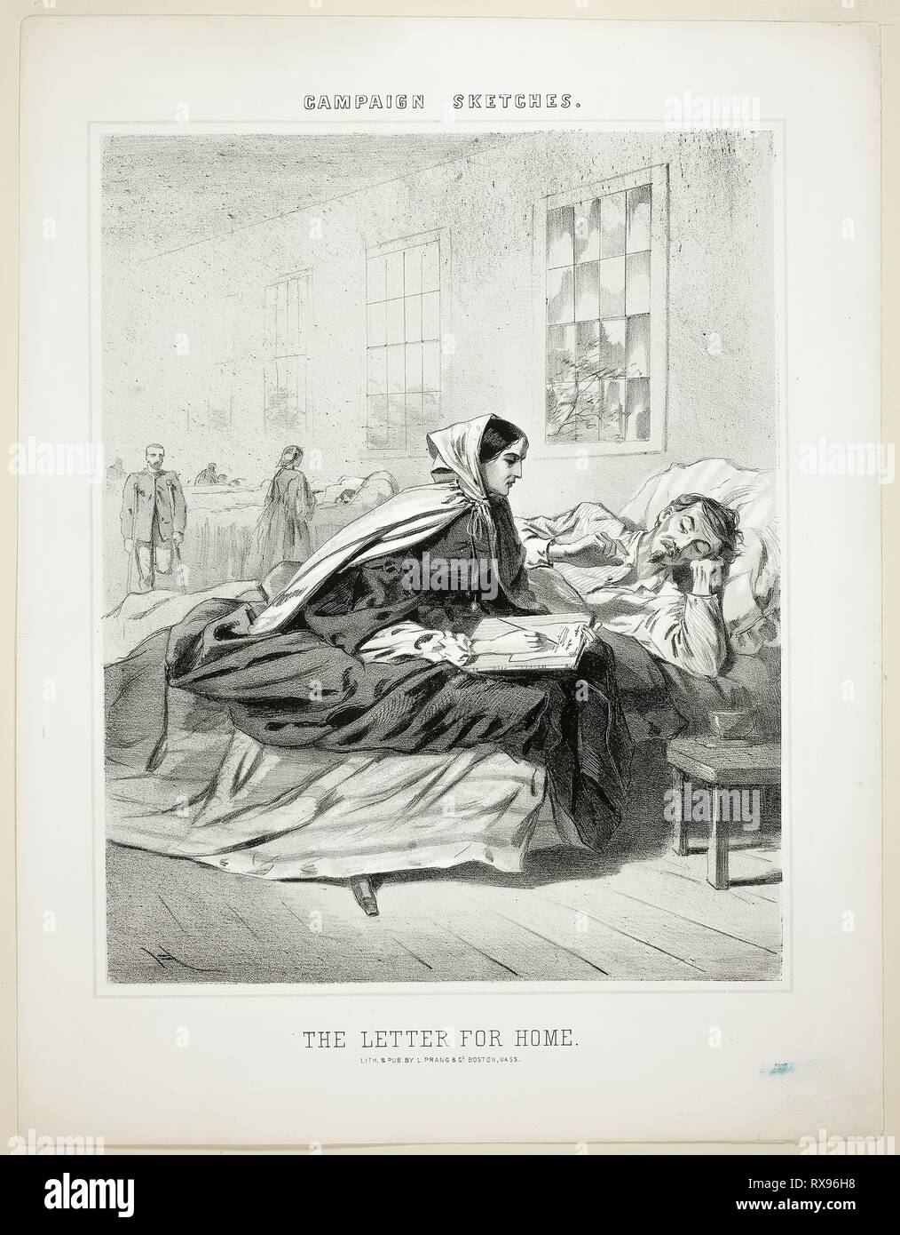 Campaign Sketches: The Letter for Home. Winslow Homer; American, 1836 ...