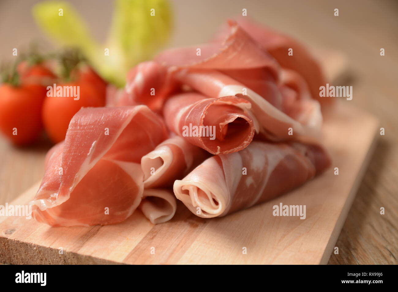 italian prosciutto of parma tipical food gourmet Stock Photo - Alamy