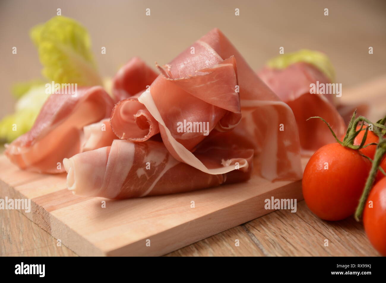 italian prosciutto of parma tipical food gourmet Stock Photo - Alamy