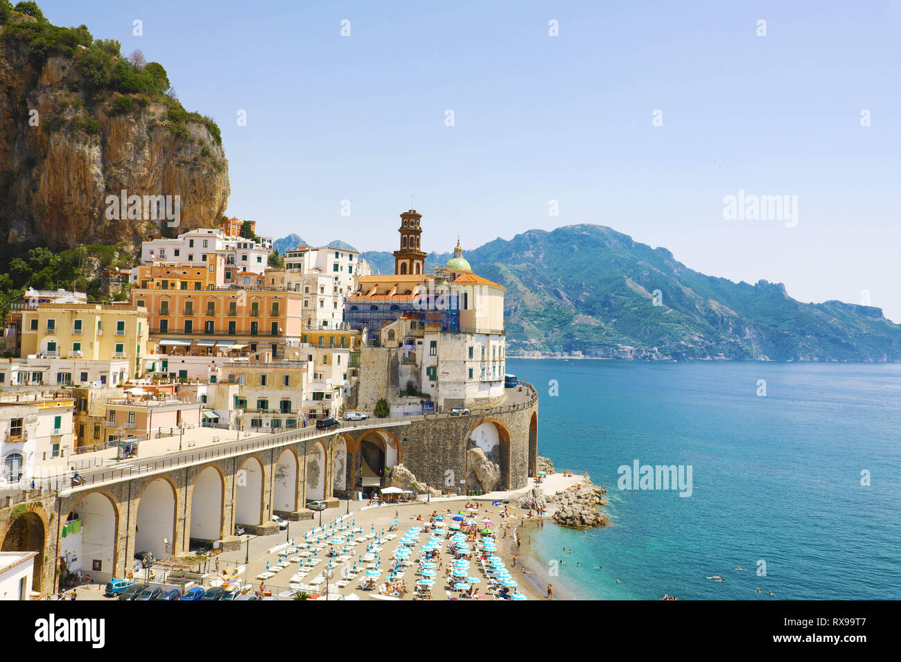 Stunning view of Atrani village, Amalfi Coast, Italy Stock Photo - Alamy
