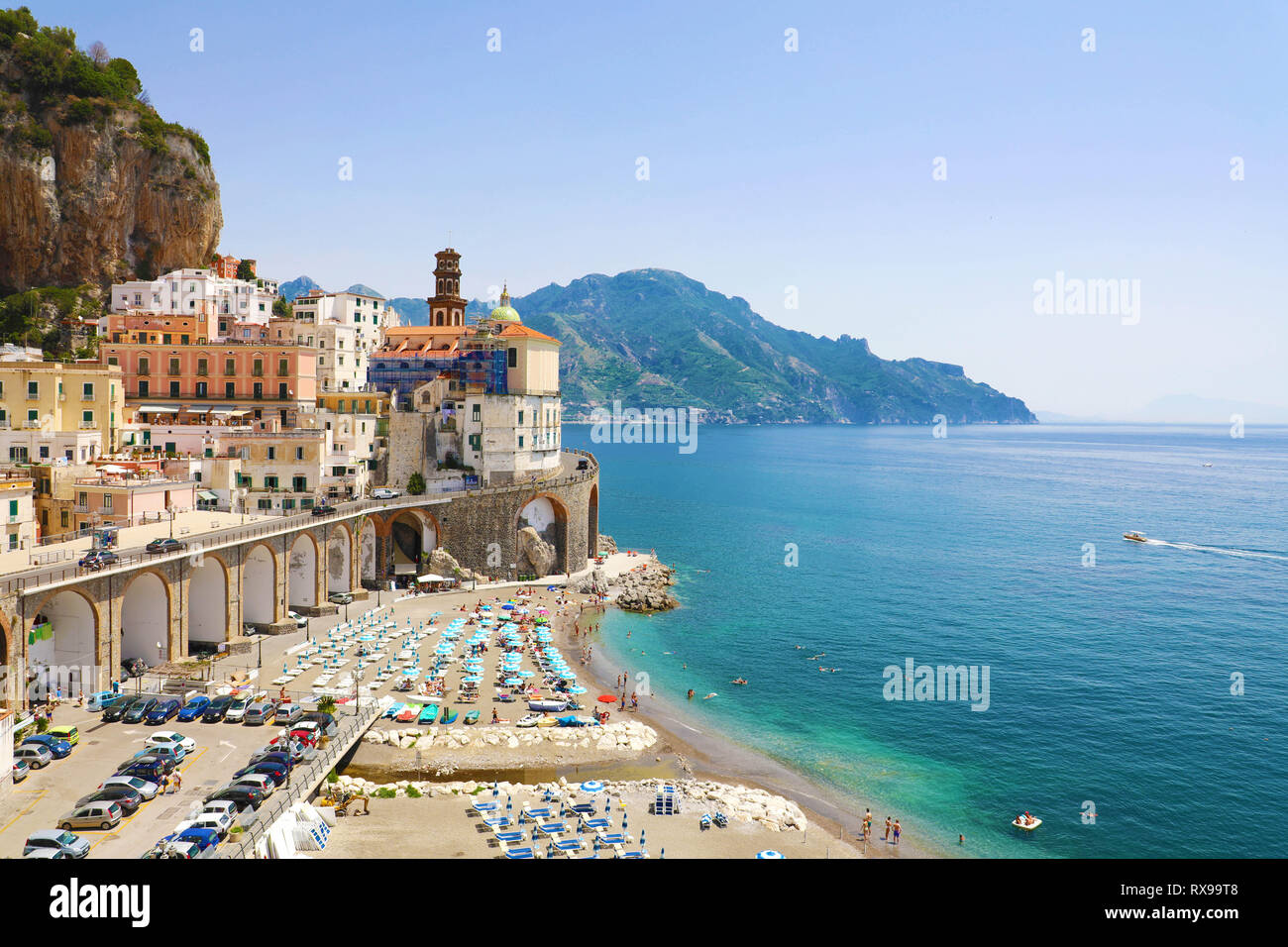 Amazing view of Atrani village, Amalfi Coast, Italy Stock Photo - Alamy