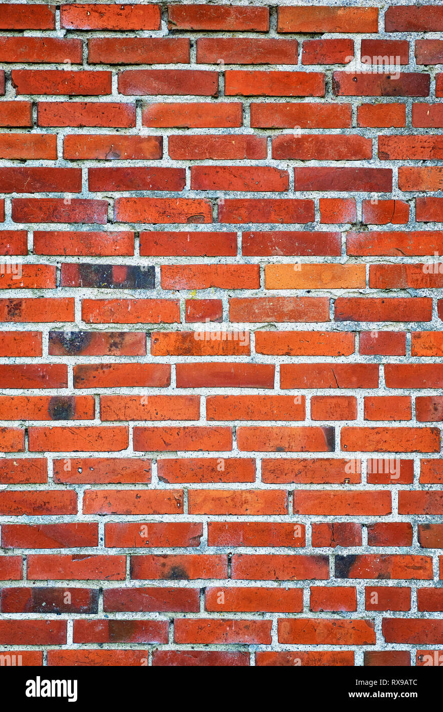 Wall of red bricks as a background Stock Photo - Alamy