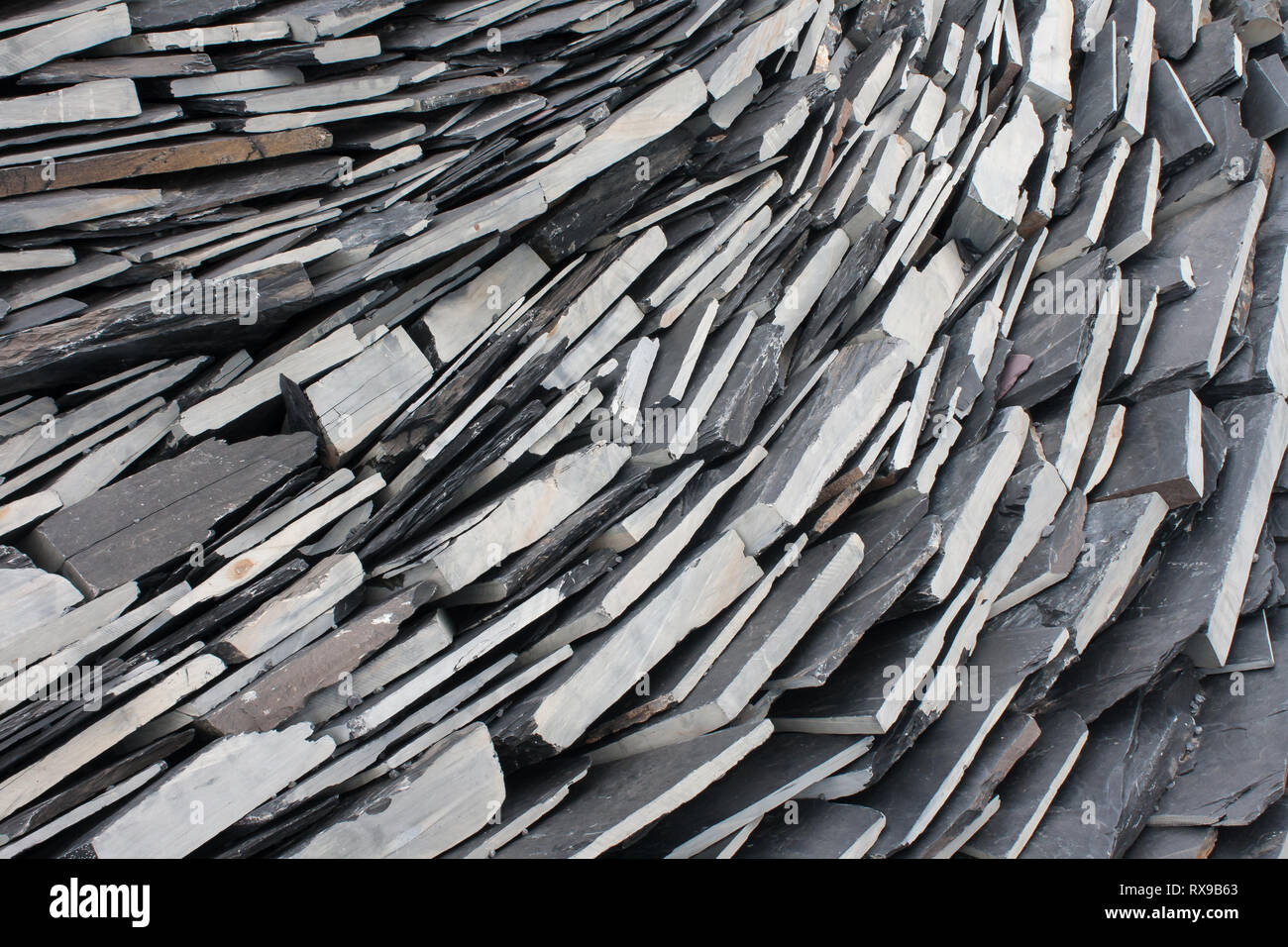 pieces of slates lying upon another - pattern Stock Photo - Alamy