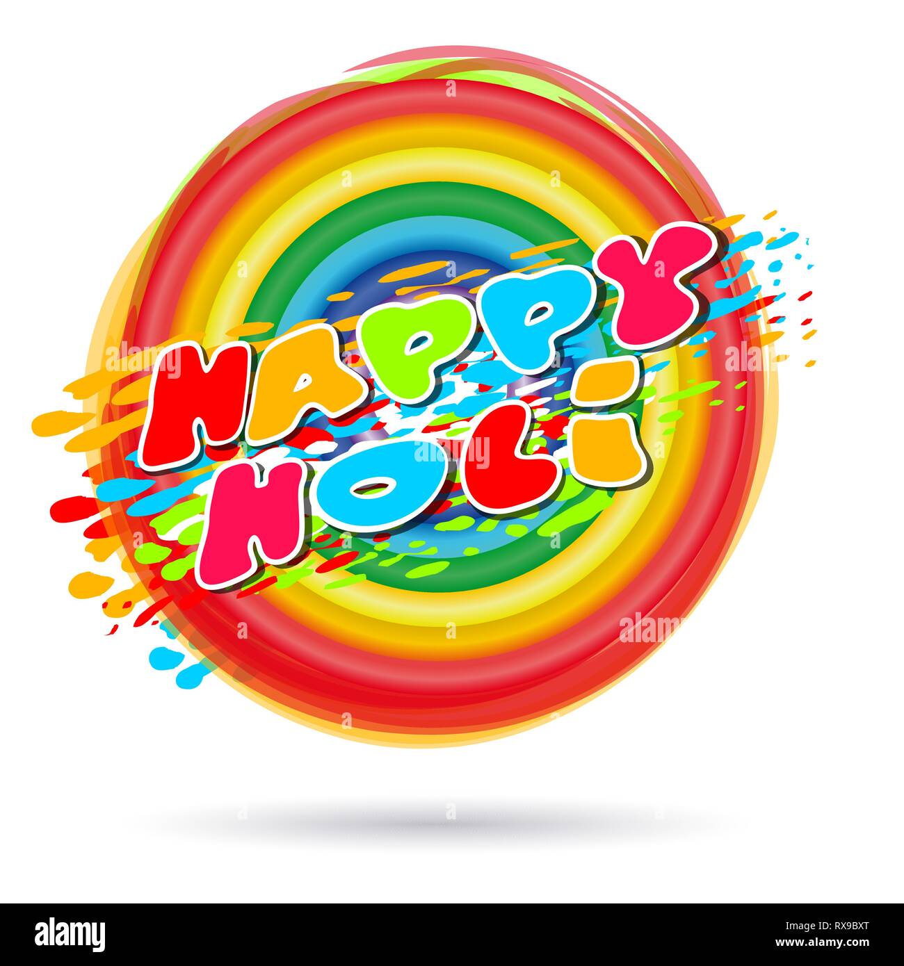 Holi Poster Cut Out Stock Images & Pictures - Alamy