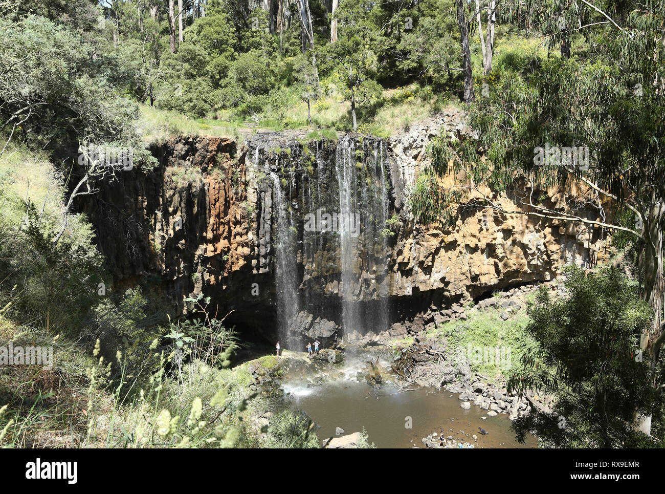The Trentham Falls in the Coliban River Scenic Reserve in the ...