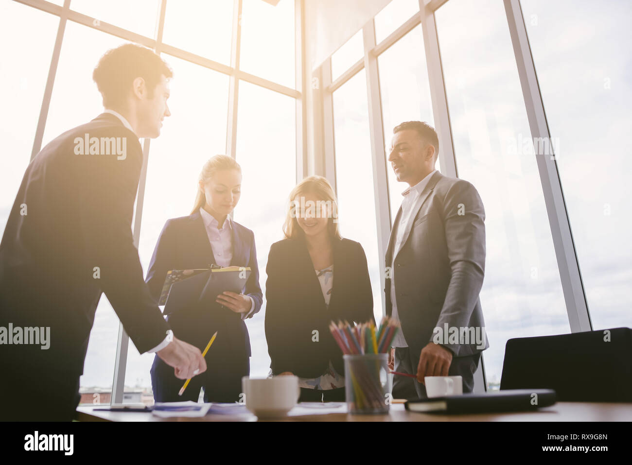 Business Team Meeting Discussion Concept Stock Photo - Alamy