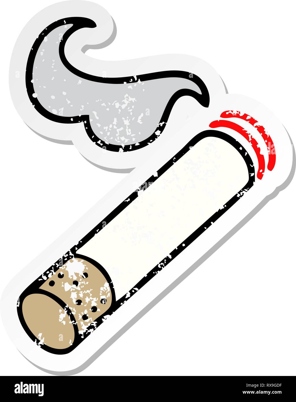 Lit cigarette clipart Stock Vector Images - Alamy