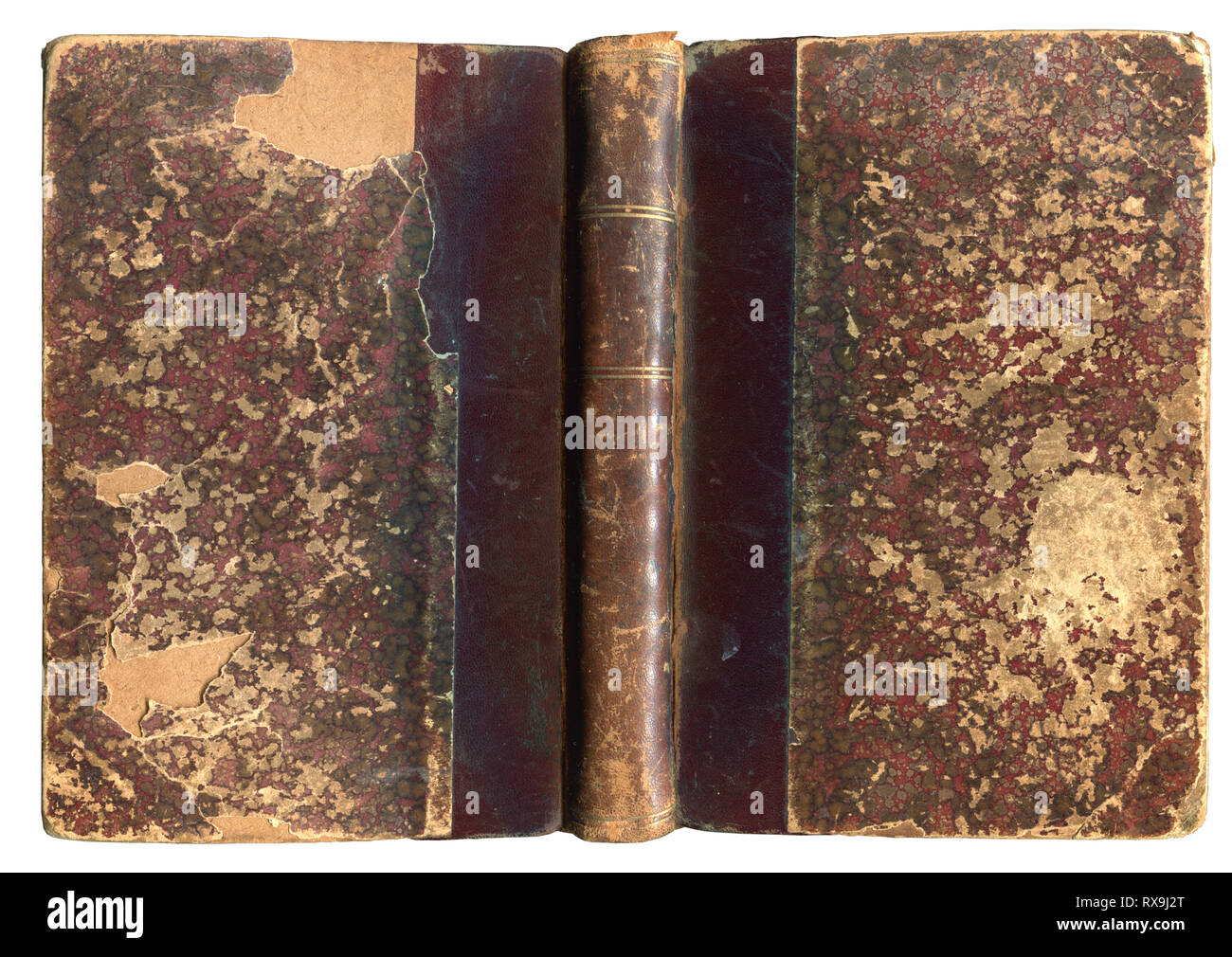 Old book cover, 19th century Stock Photo - Alamy