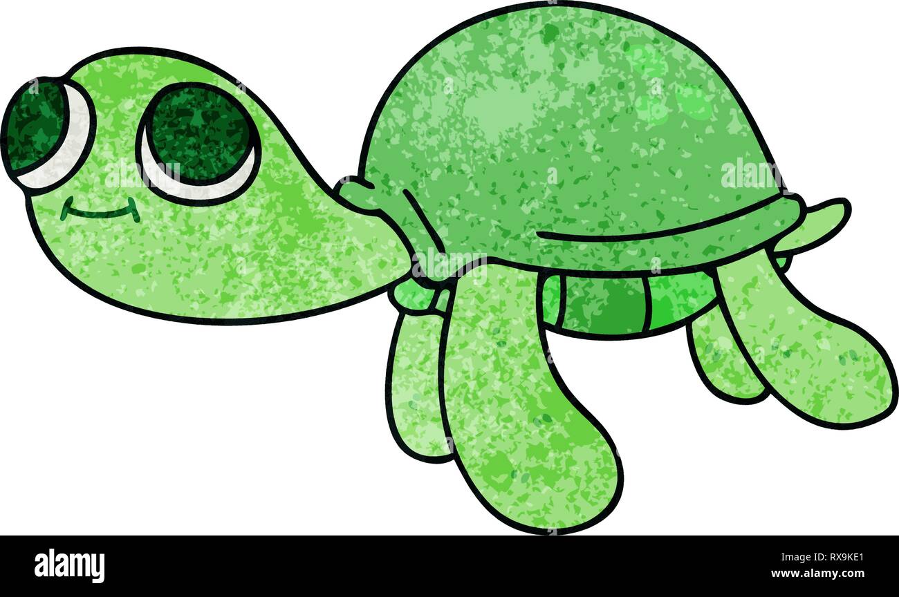 hand drawn quirky cartoon turtle Stock Vector Image & Art - Alamy