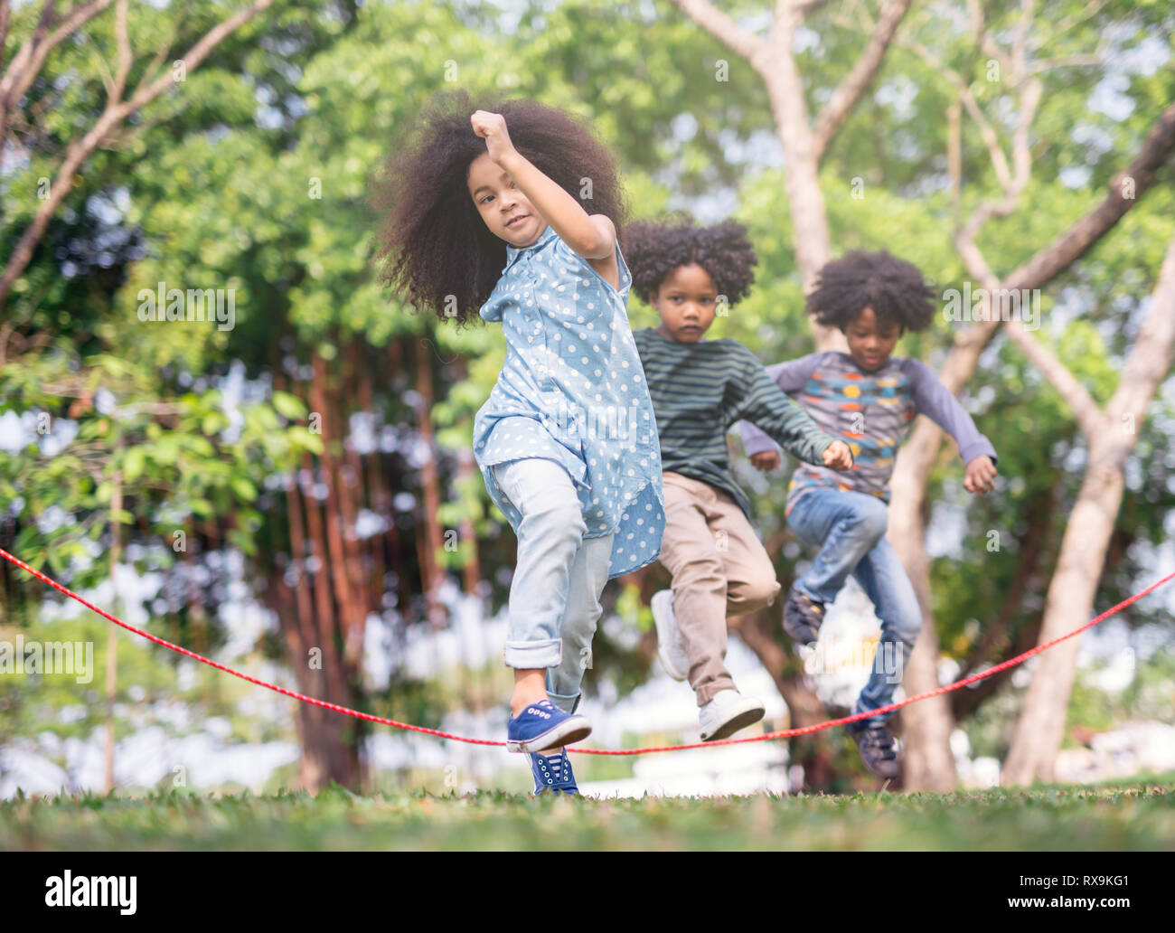 Kids Playing Jump Rope