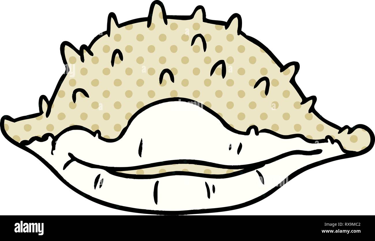 hand drawn cartoon doodle of a sea shell Stock Vector Image & Art - Alamy