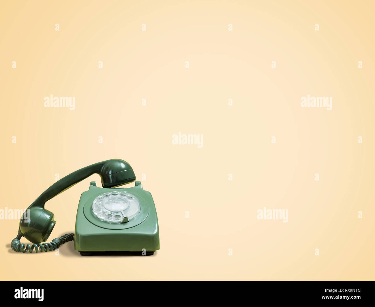 Old beige phone hi-res stock photography and images - Alamy