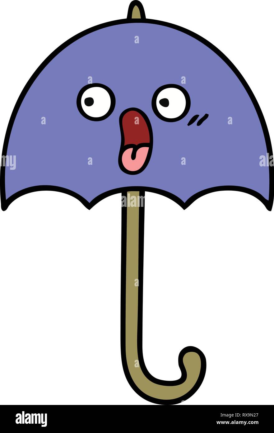 cute cartoon of a umbrella Stock Vector Image & Art - Alamy