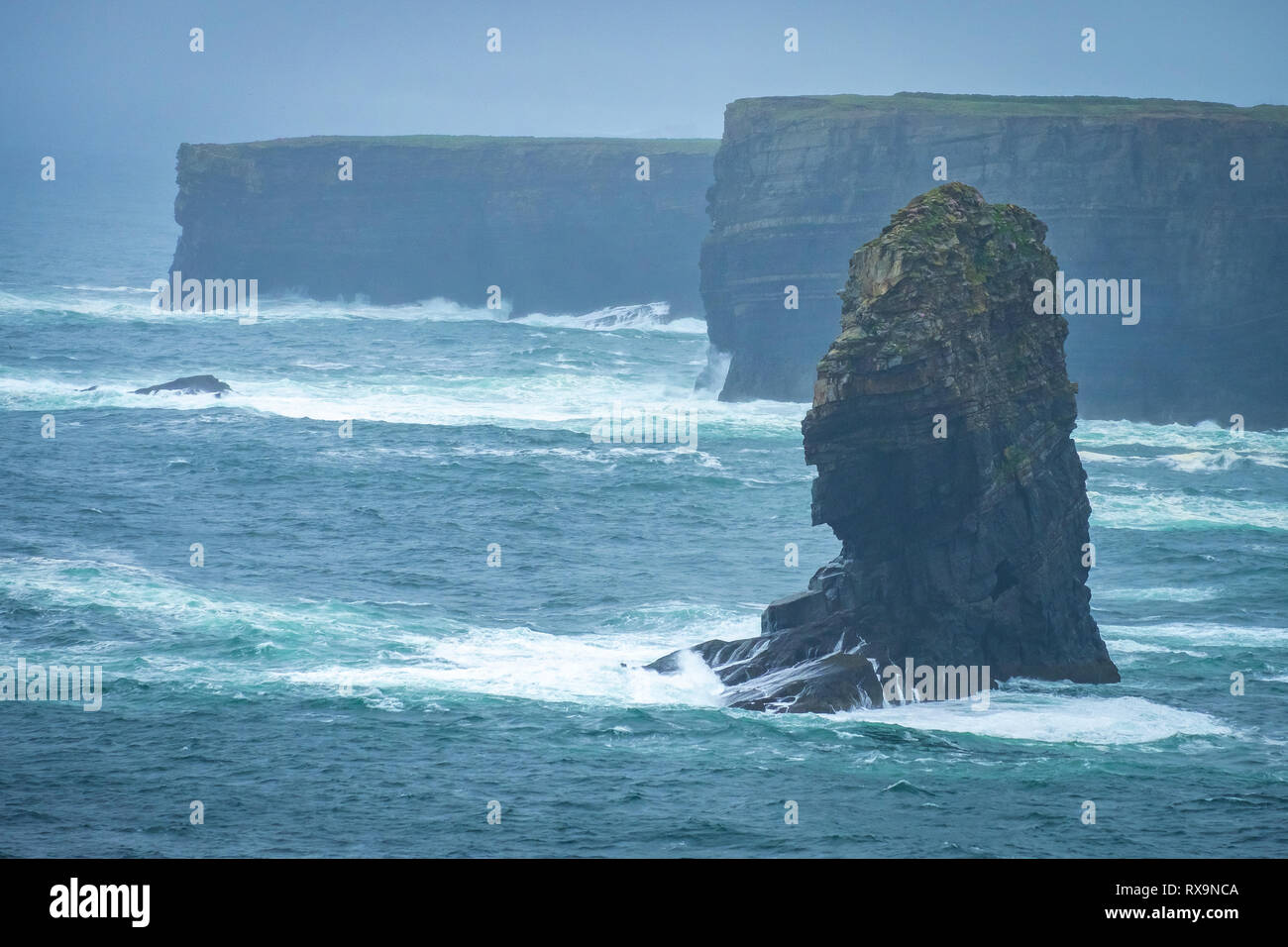 Kilkee Cliffs, Co Clare Stock Photo - Alamy