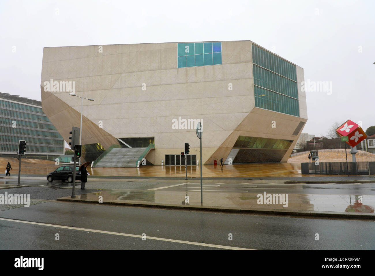 PORTO, PORTUGAL - JANUARY 31, 2019: Music House (Casa da Musica) is a ...
