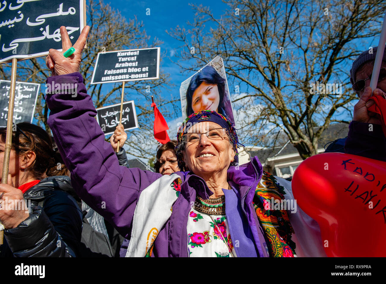 Old lady protest sign hi-res stock photography and images - Alamy