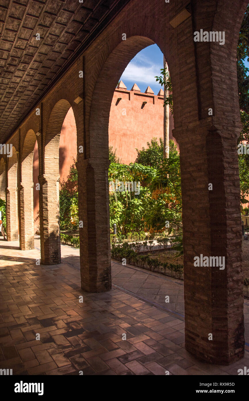 Interior shot of a building's courtyard Stock Photo - Alamy