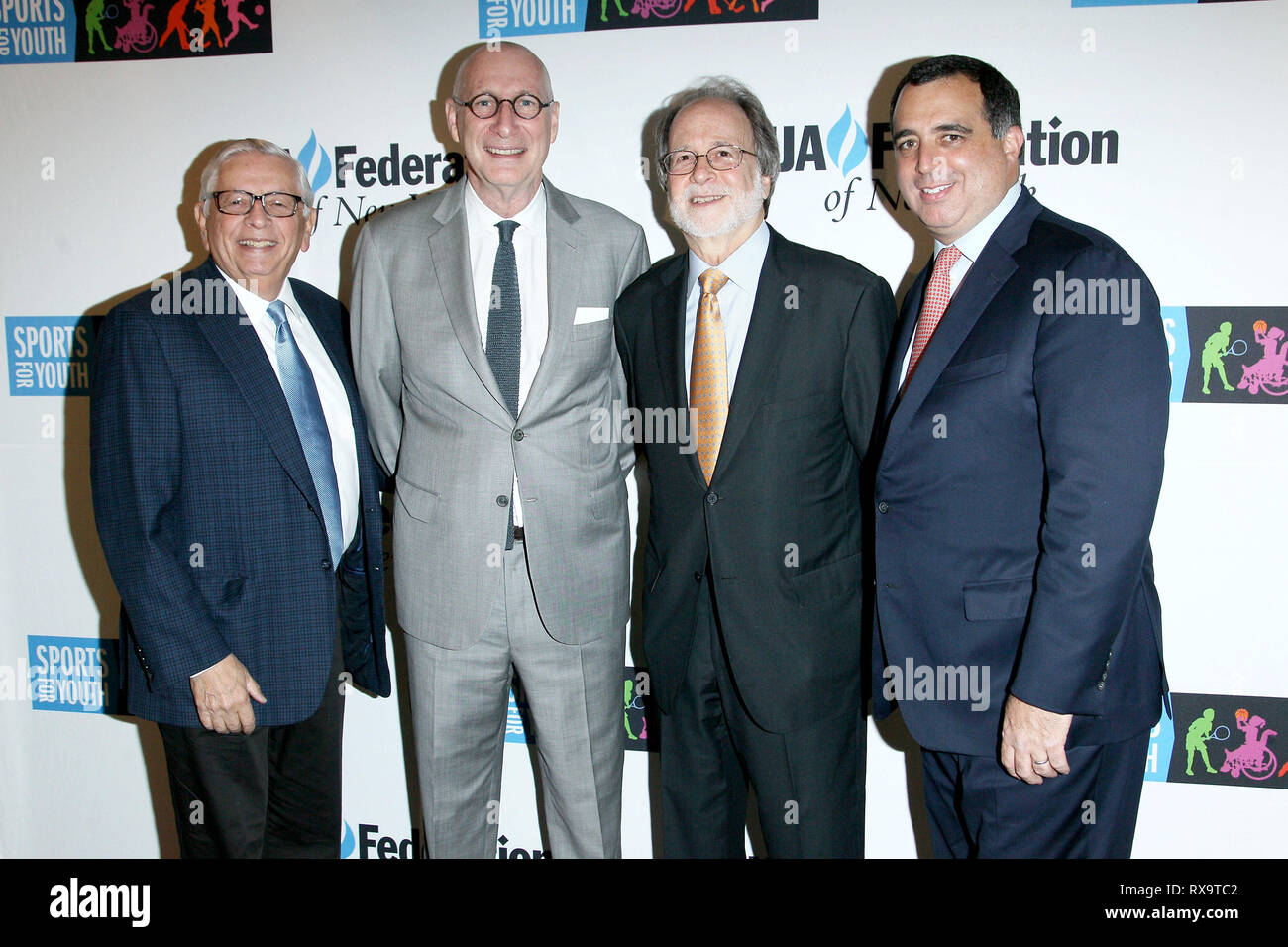 New York, USA. 17 May, 2016. David Stern, John Skipper, Howard Katz ...