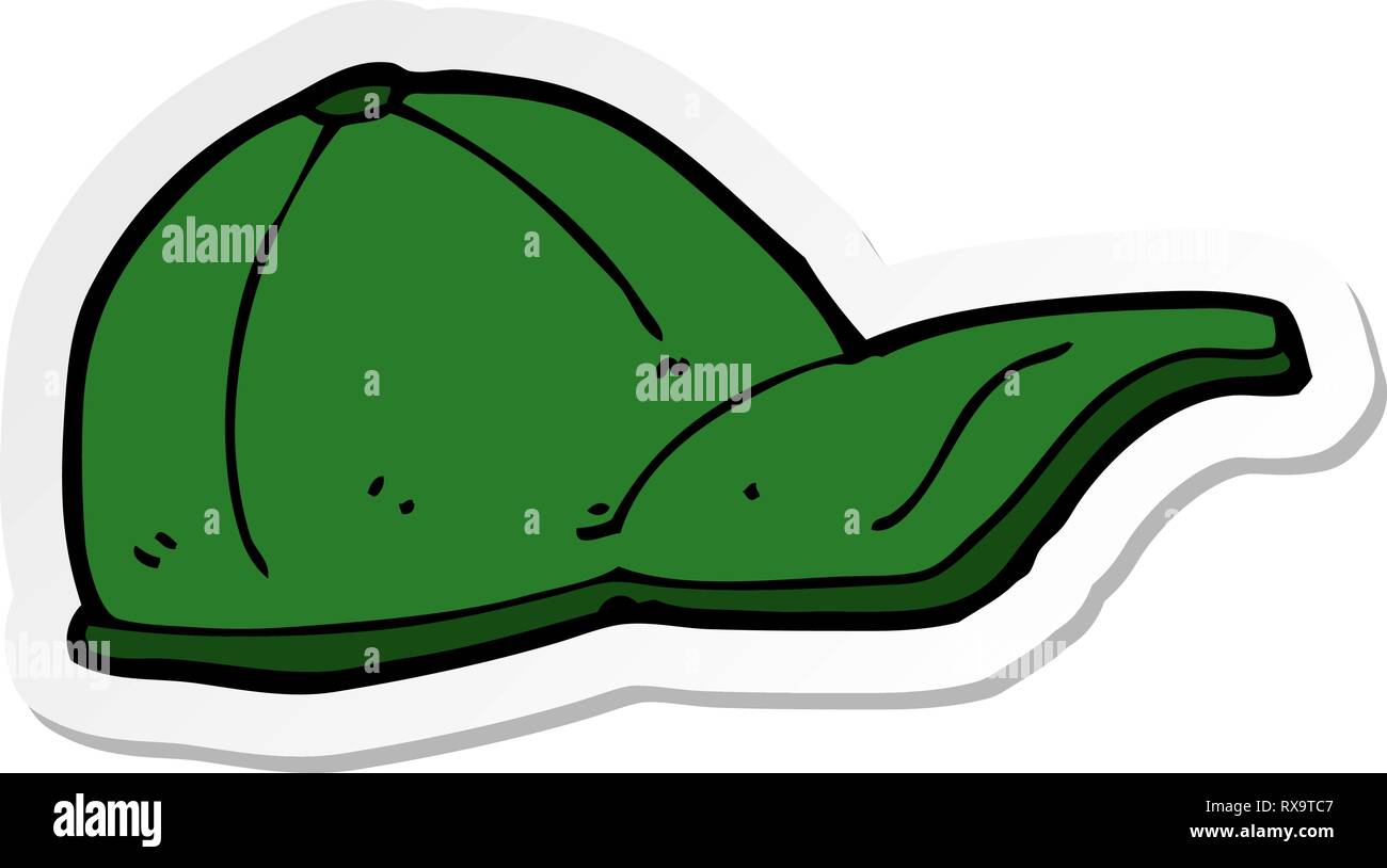 sticker of a cartoon cap Stock Vector Image & Art - Alamy