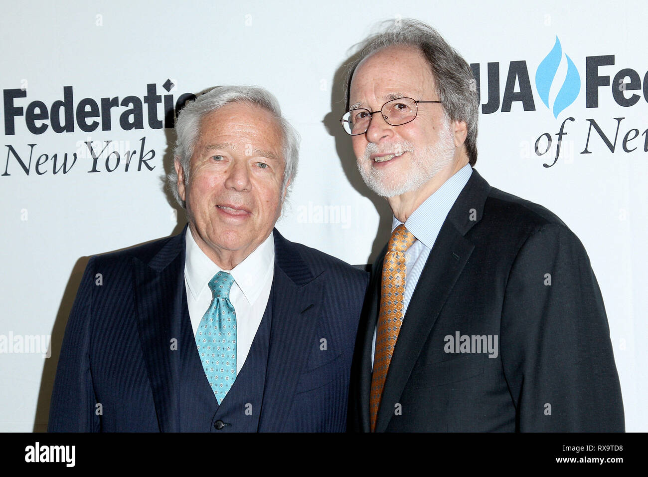 New York, USA. 17 May, 2016. Robert Kraft, and, Howard Katz at The ...