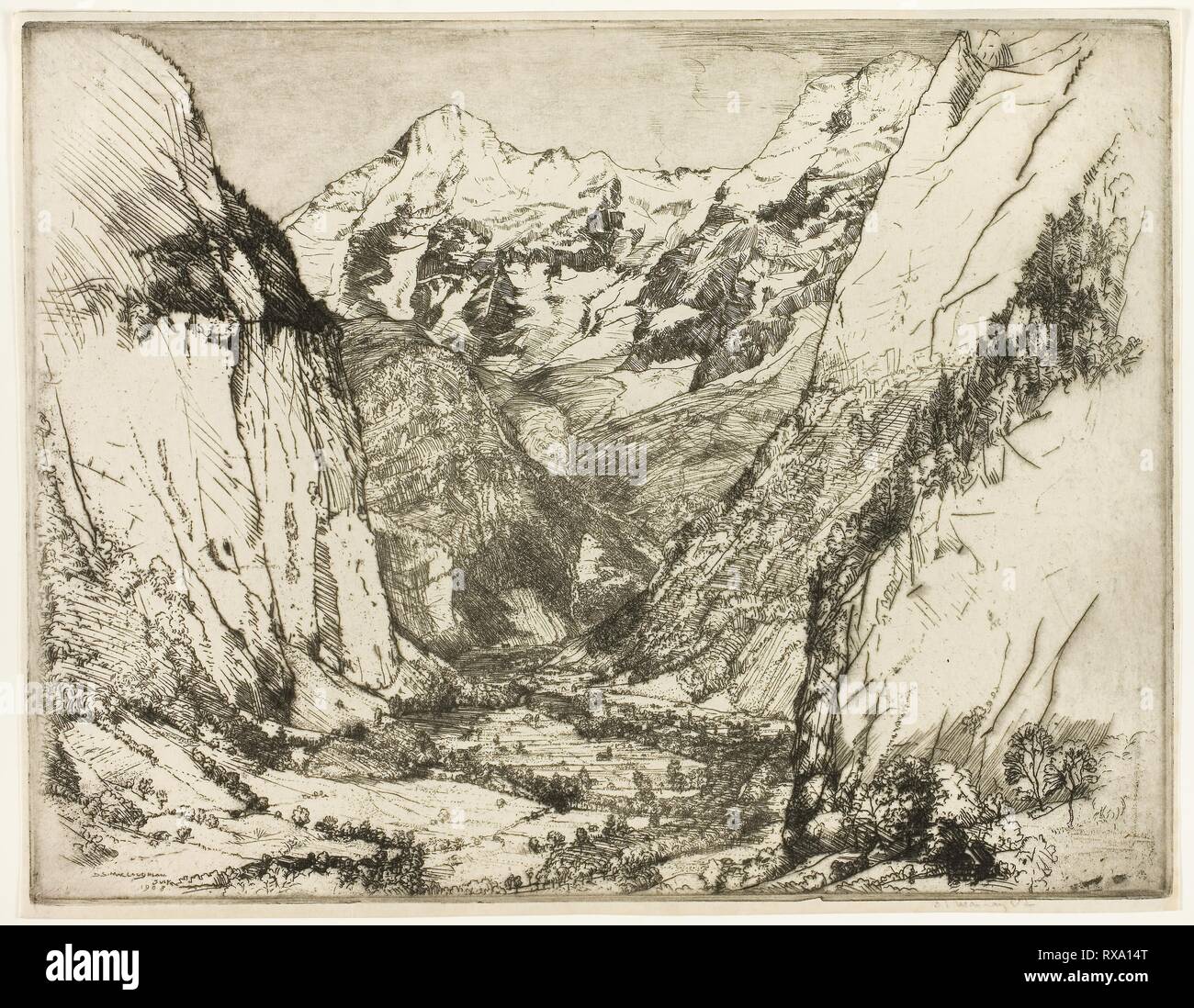 The Lauterbrunnen. Donald Shaw MacLaughlan; American, born Canada, 1876 ...