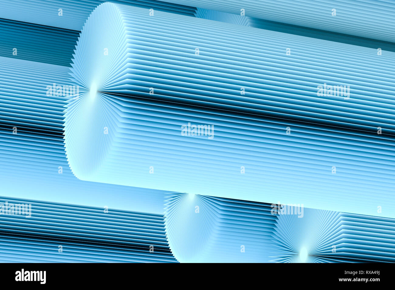 3d rendering, blue cylinder paper graphic Stock Photo - Alamy