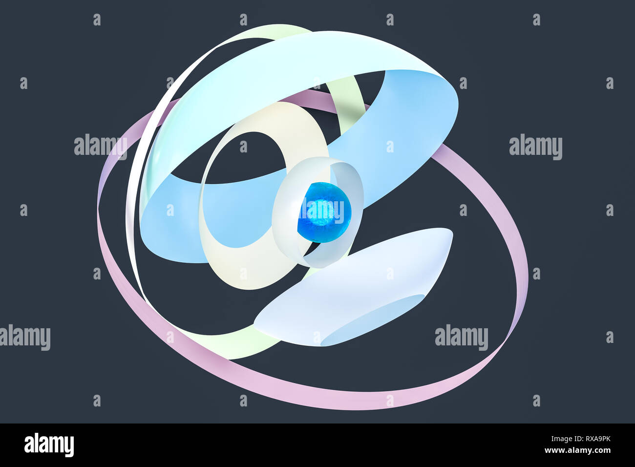 3d rendering, creative loop graphic Stock Photo - Alamy