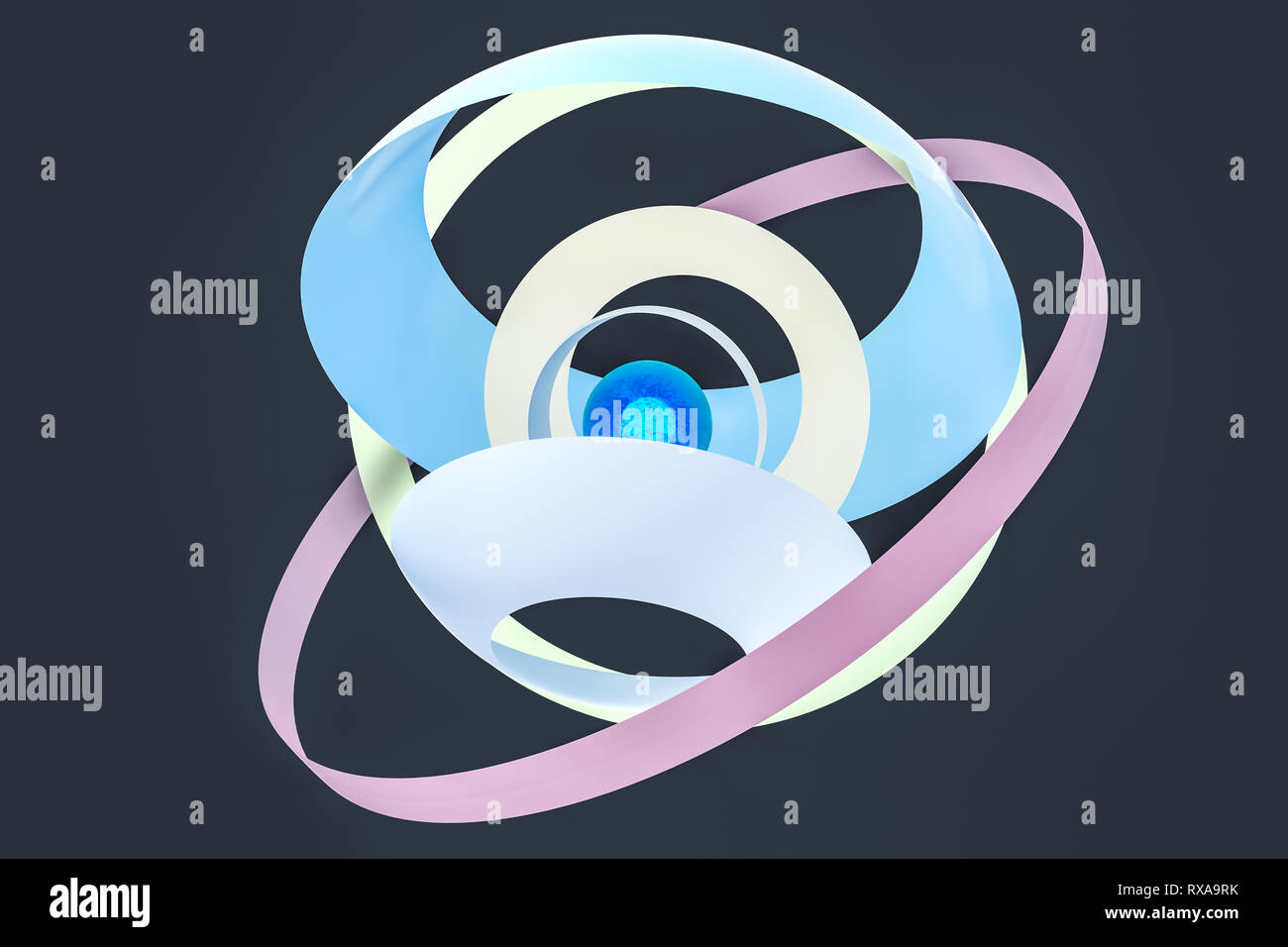 3d rendering, creative loop graphic Stock Photo - Alamy