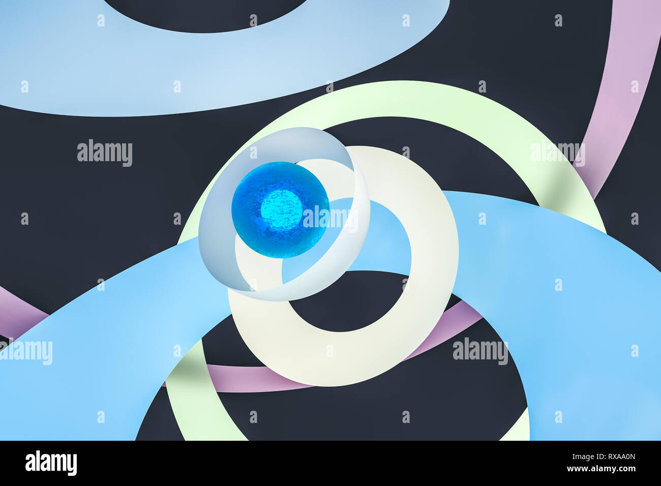 3d rendering, creative loop graphic Stock Photo - Alamy