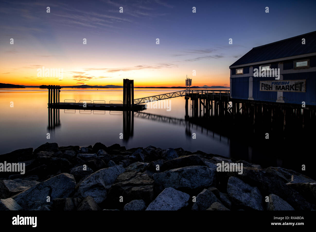 Sidney Fish Market, Sidney, BC, Vancouver Island, Canada Stock Photo ...