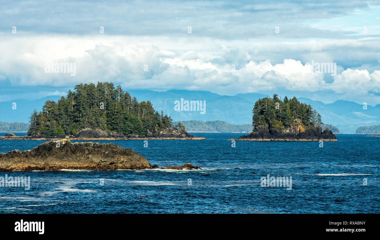 Broken islands group take from the wild pacific trail hi-res stock ...