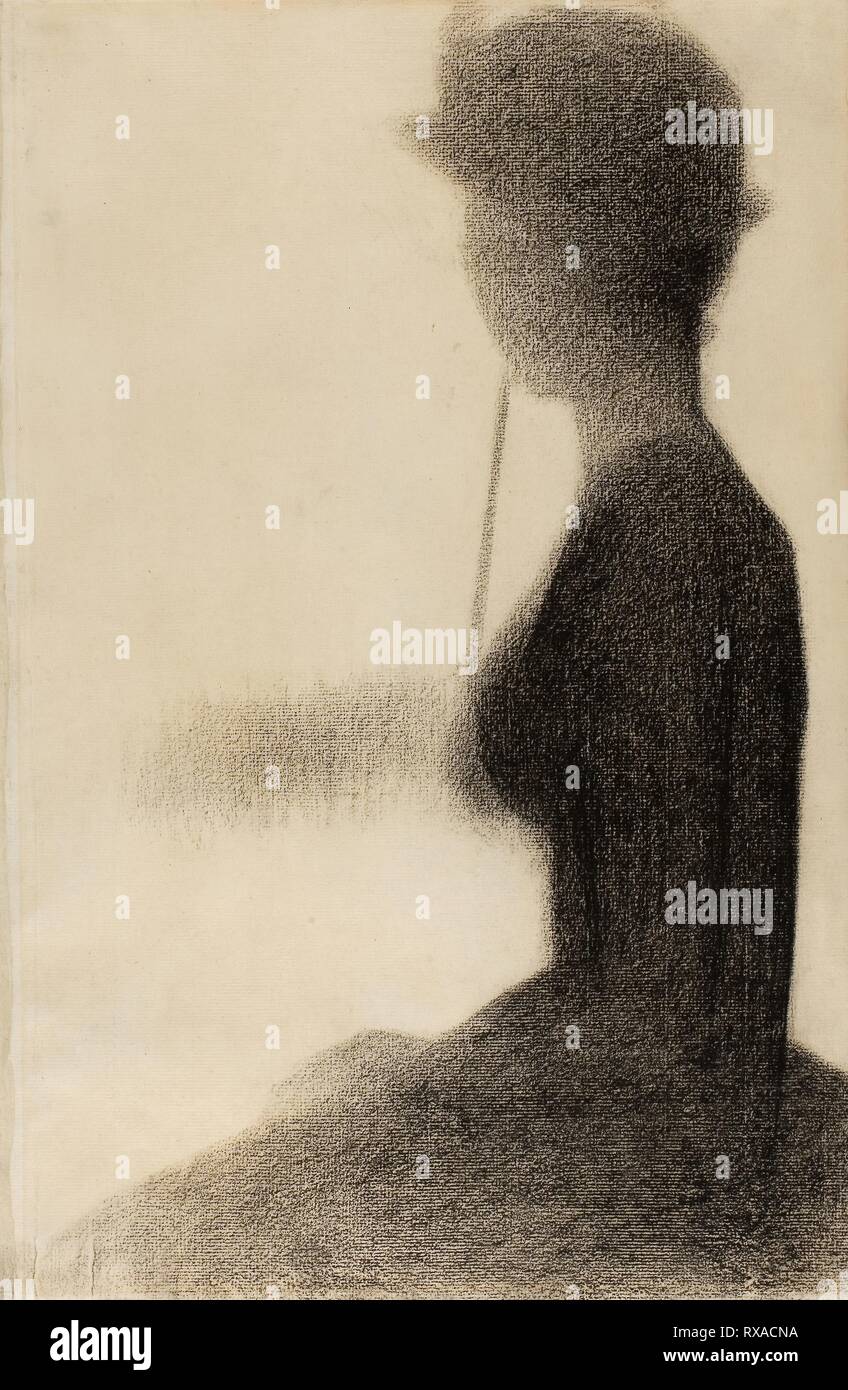 Seated Woman with a Parasol (study for La Grande Jatte). Georges Seurat ...