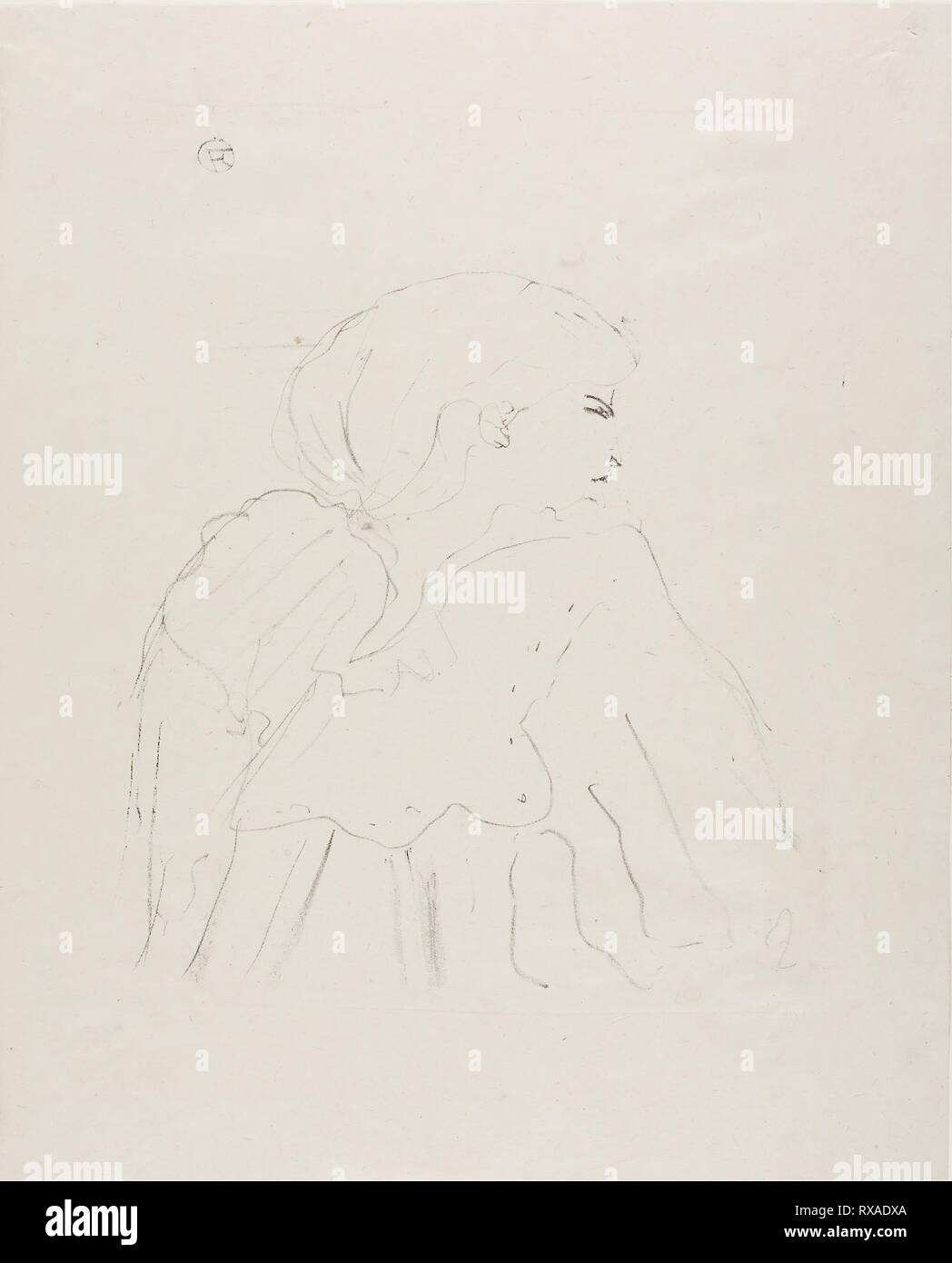 Jane Hading, from Treize Lithographies. Henri de Toulouse-Lautrec ...