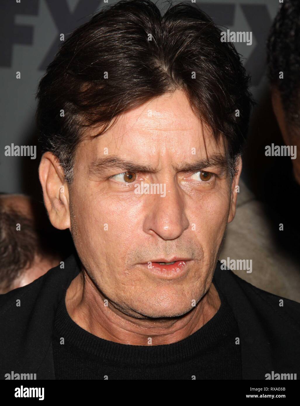 Charlie Sheen 2012 Photo By John Barrett/PHOTOlink Stock Photo - Alamy