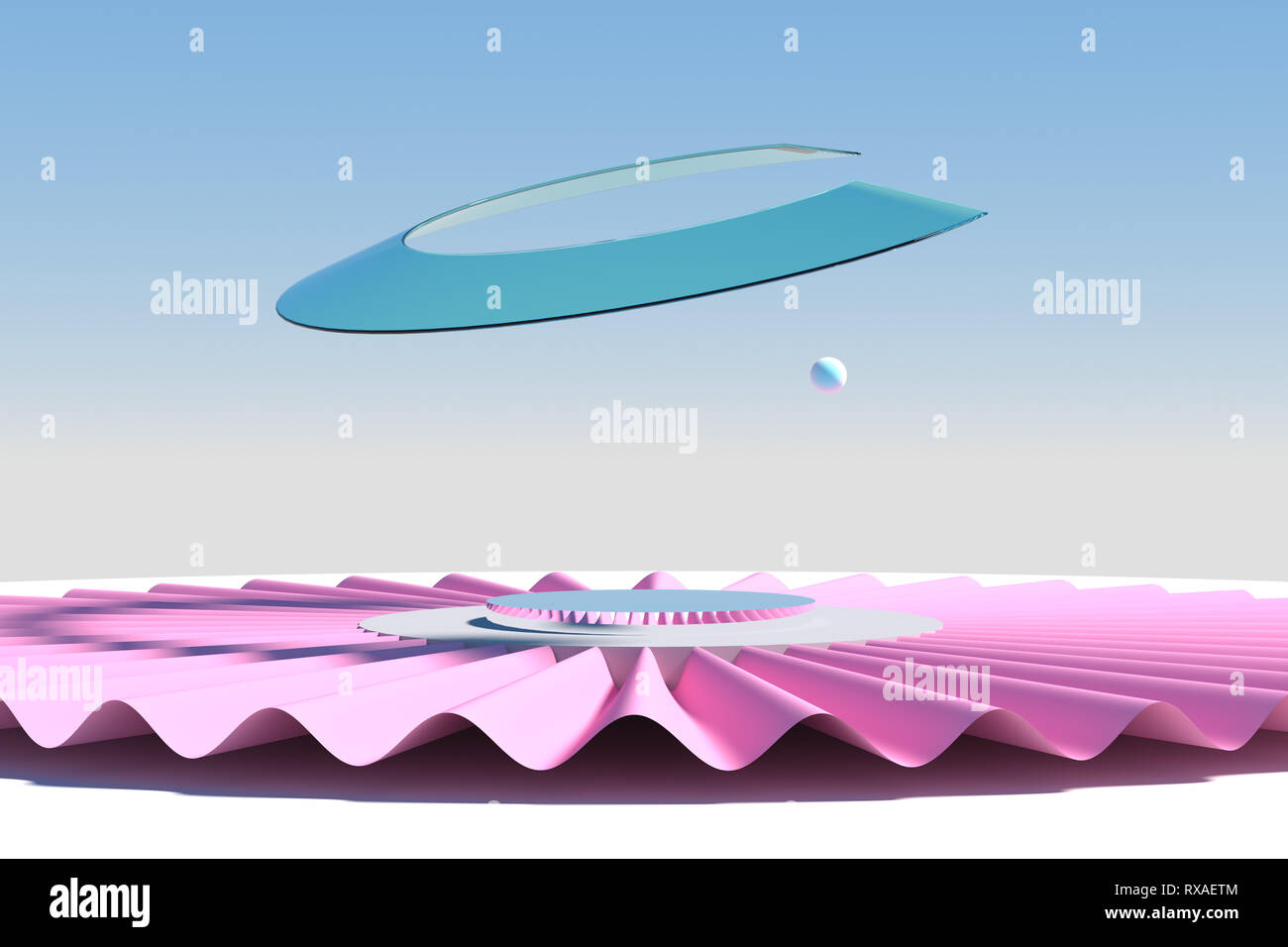 3d rendering, blue creative graphic Stock Photo - Alamy