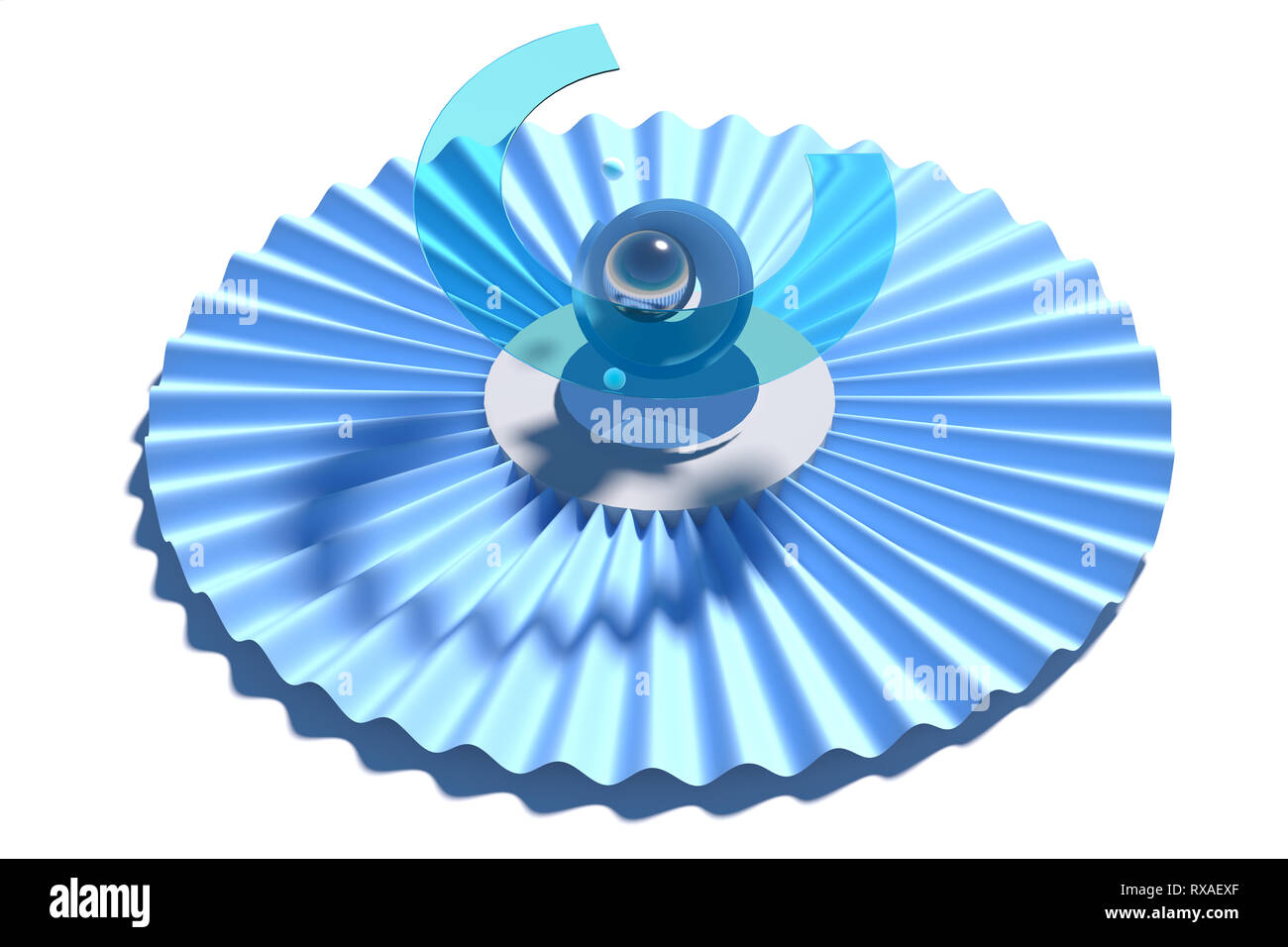 3d rendering, blue creative graphic Stock Photo - Alamy