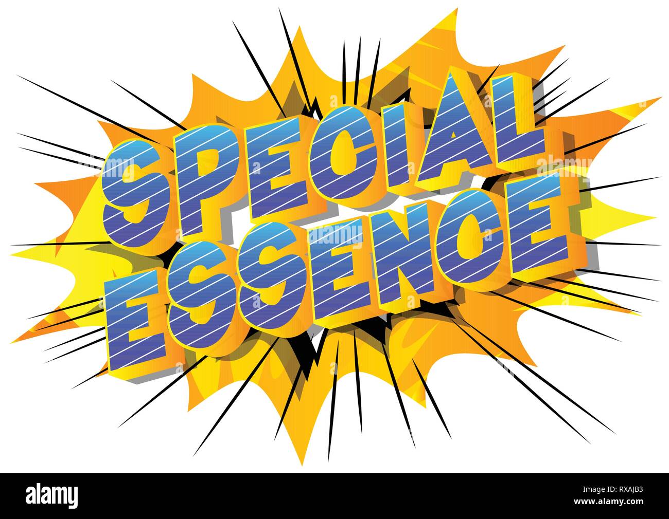 Special Essence - Vector illustrated comic book style phrase on ...