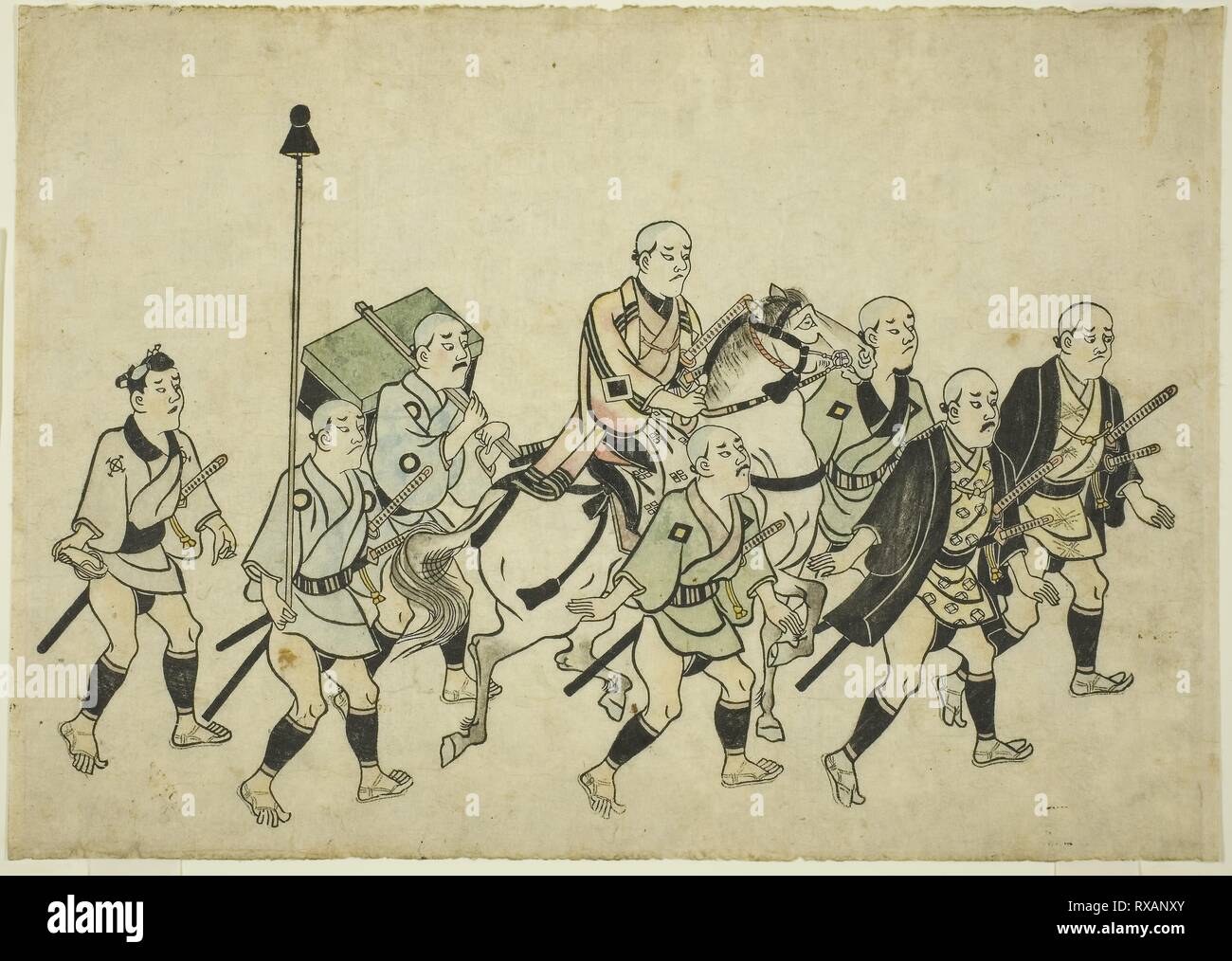 Procession of a Daimyo. Hishikawa Moronobu; Japanese, (?)-1694. Date ...